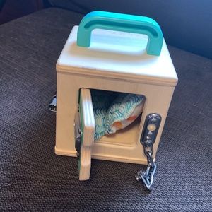 LOVEVERY | Toys | Lovevery Wood Lock Box With 2 Bean Bags Realist ...